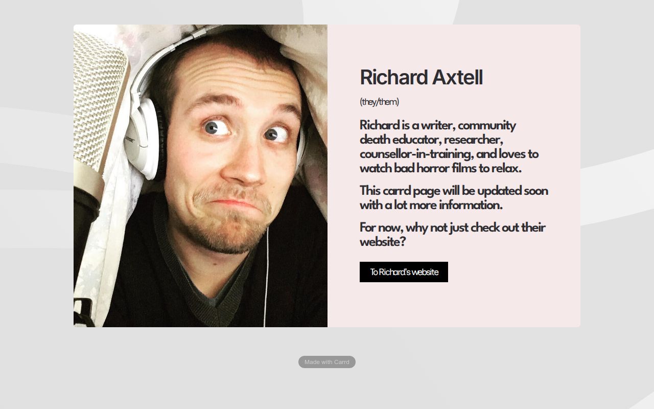 Richard Axtell - writer